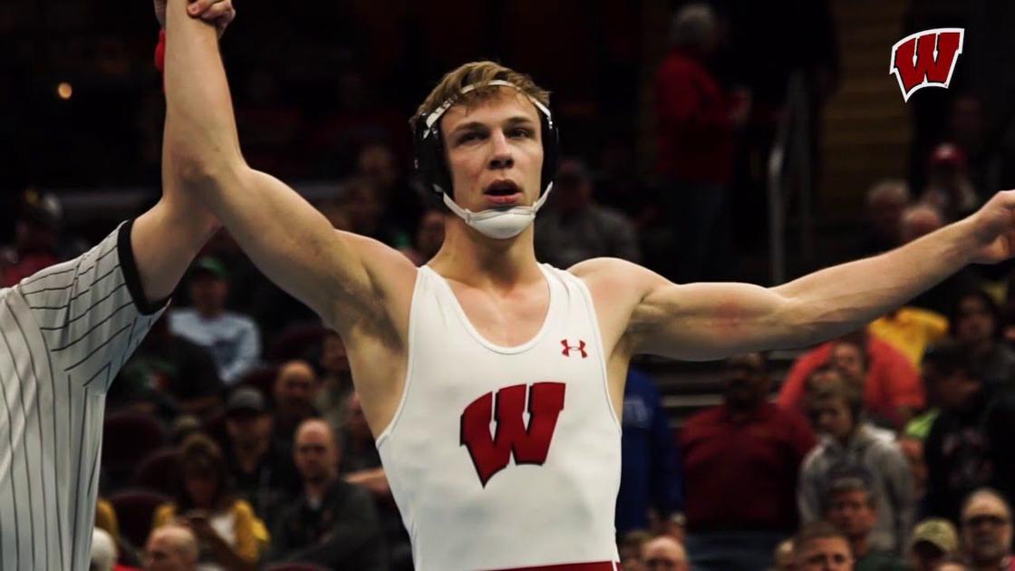 Video: Badgers wrestler Evan Wick places third at NCAA championships ...