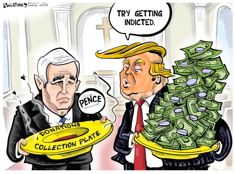 Hands on Wisconsin: Mike Pence passed the collection plate and it came ...