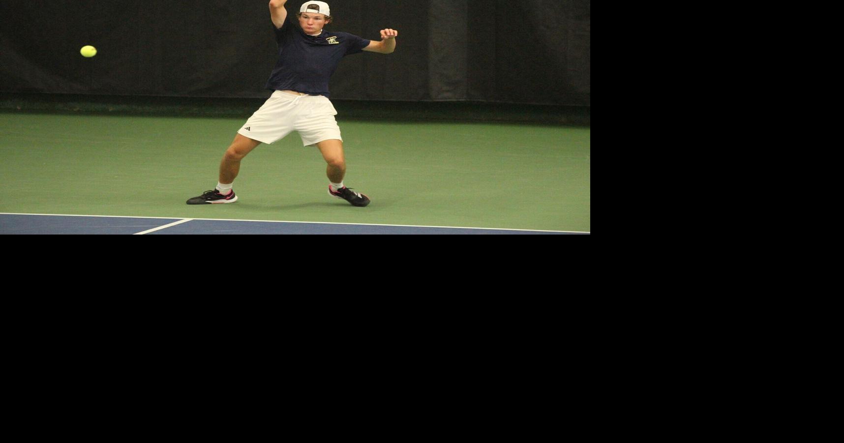 Aquinas boys tennis' Tegan Schott secures upset win at state
