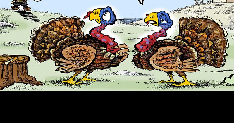 Hands on Wisconsin: Turkeys are thankful they won't have to endure Trump