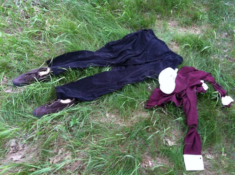 Rapture or prank? Clothing with burn marks found at Olin-Turville Park