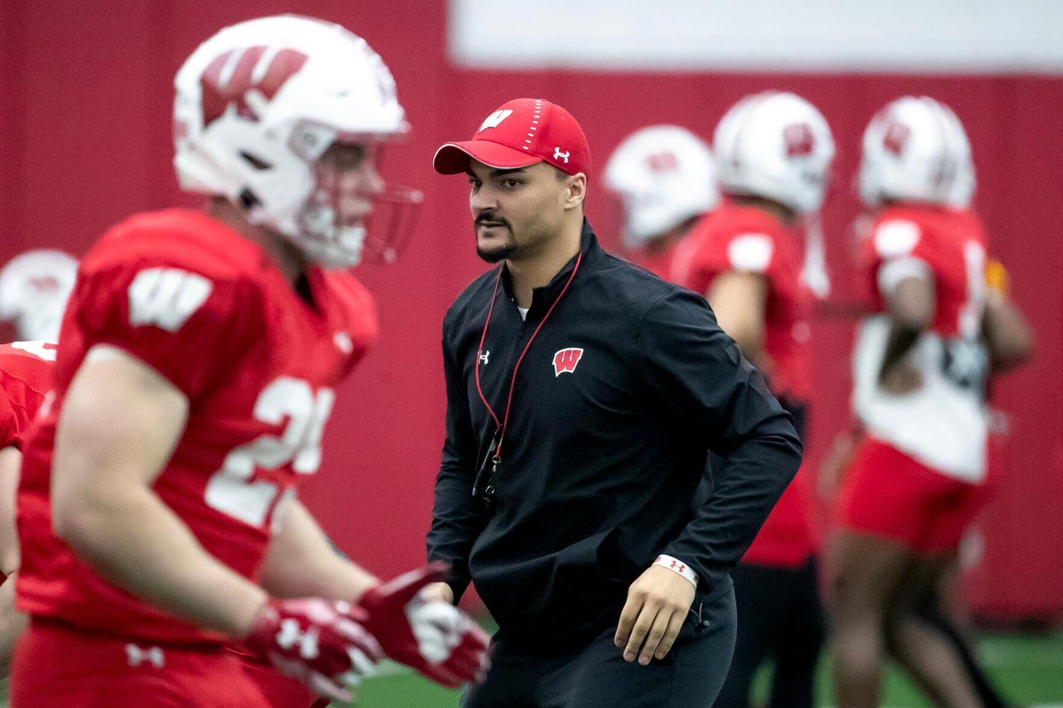 Why 'intense' coach Devon Spalding fits the Wisconsin football running backs