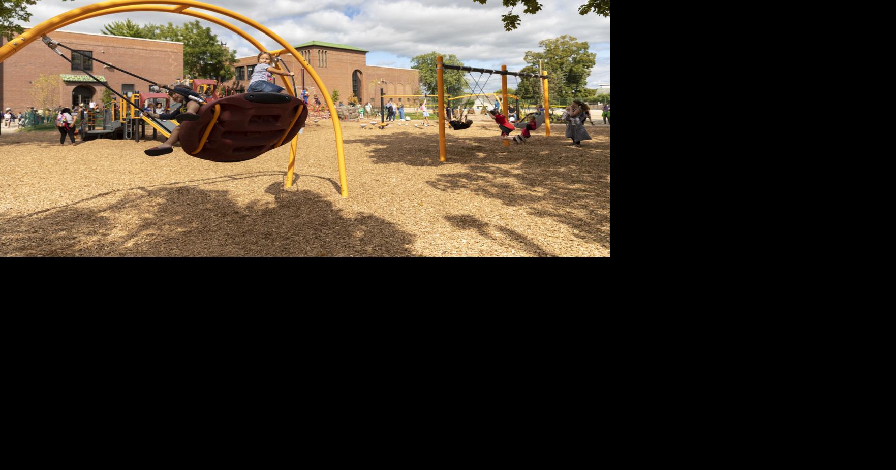 Community effort creates new playground at Lowell Elementary