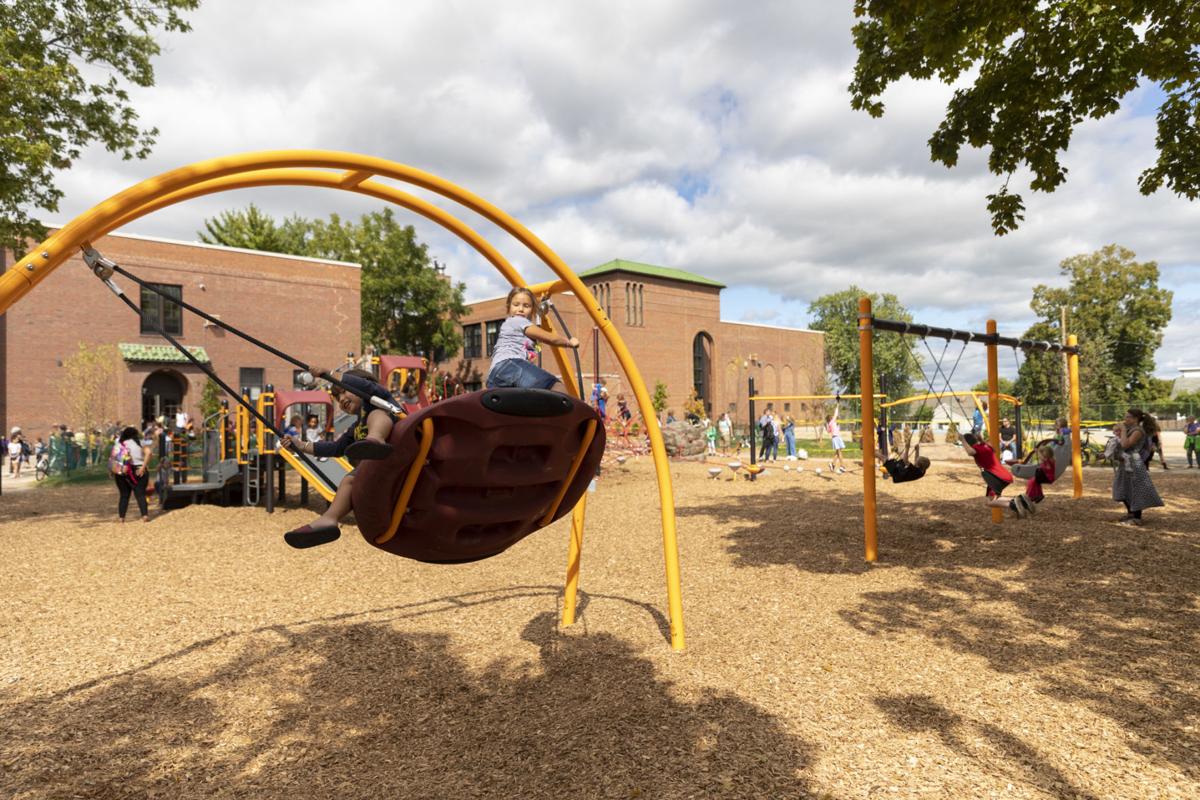 Community effort creates new playground at Lowell Elementary