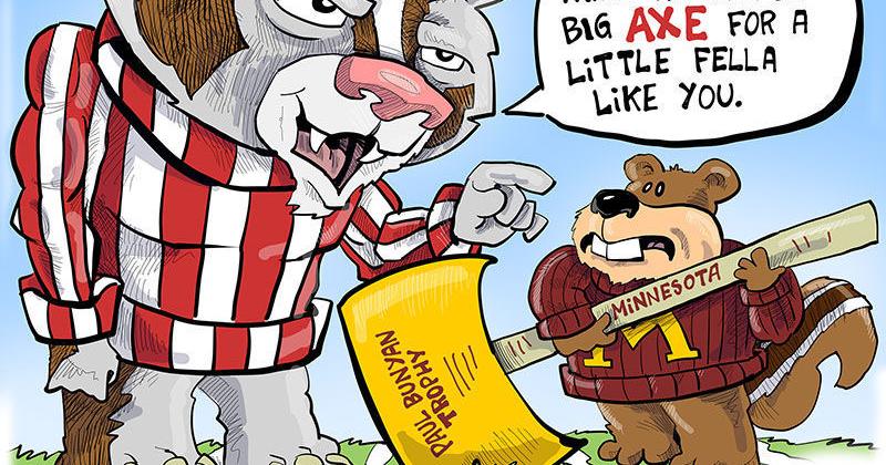 Hands on Wisconsin: Axe is too big for the little Gopher