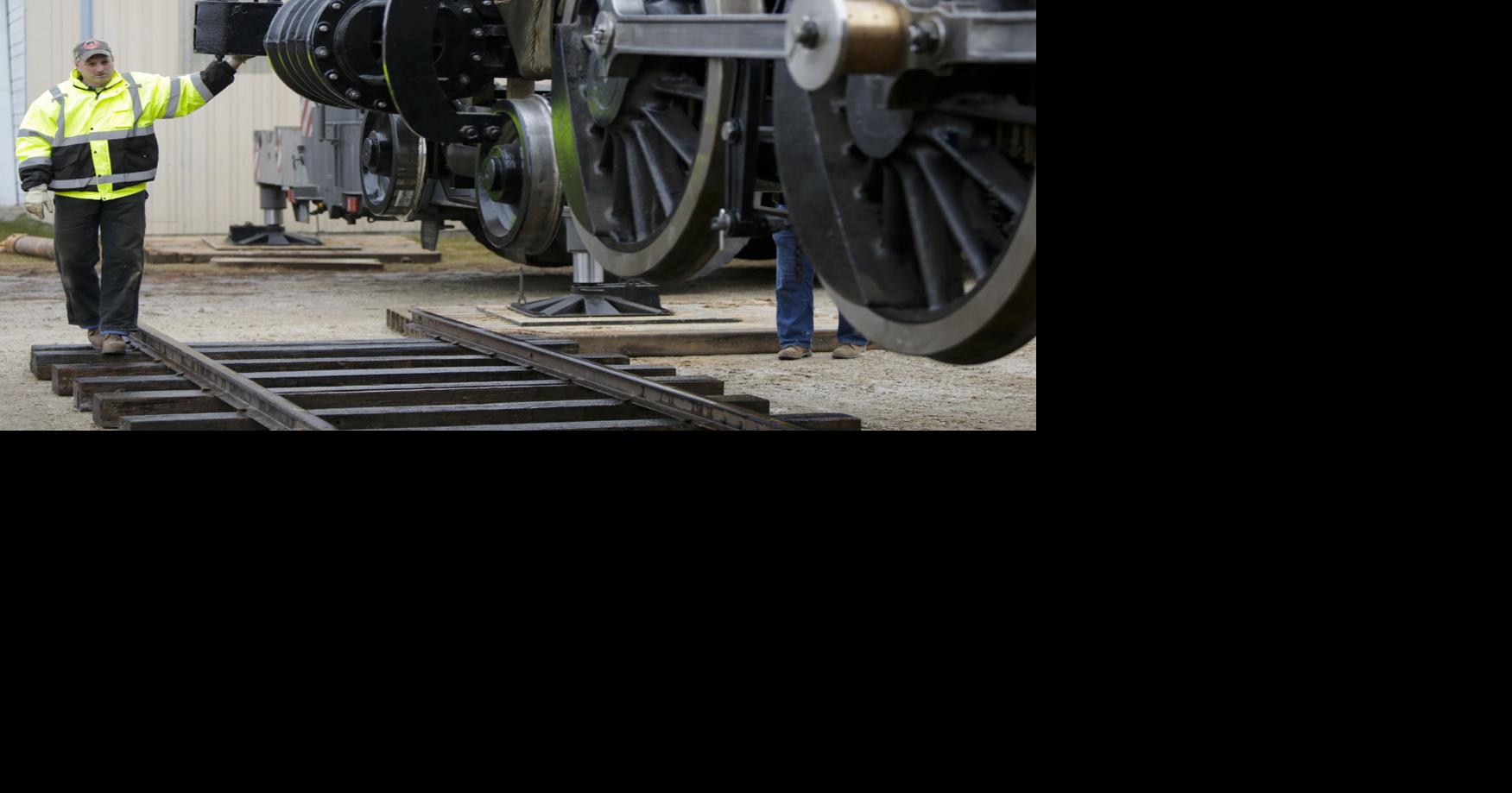 Roll, lift and turn: Historic locomotive takes another step in 5-year ...