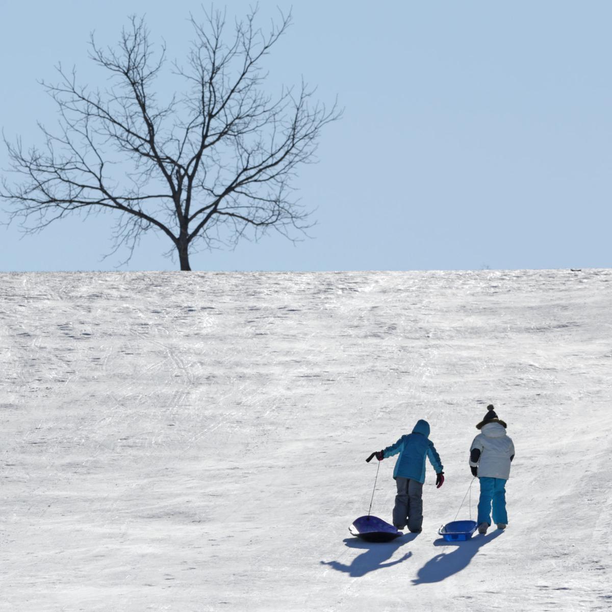 Elver Park a snow oasis in a frigid but dry winter so far