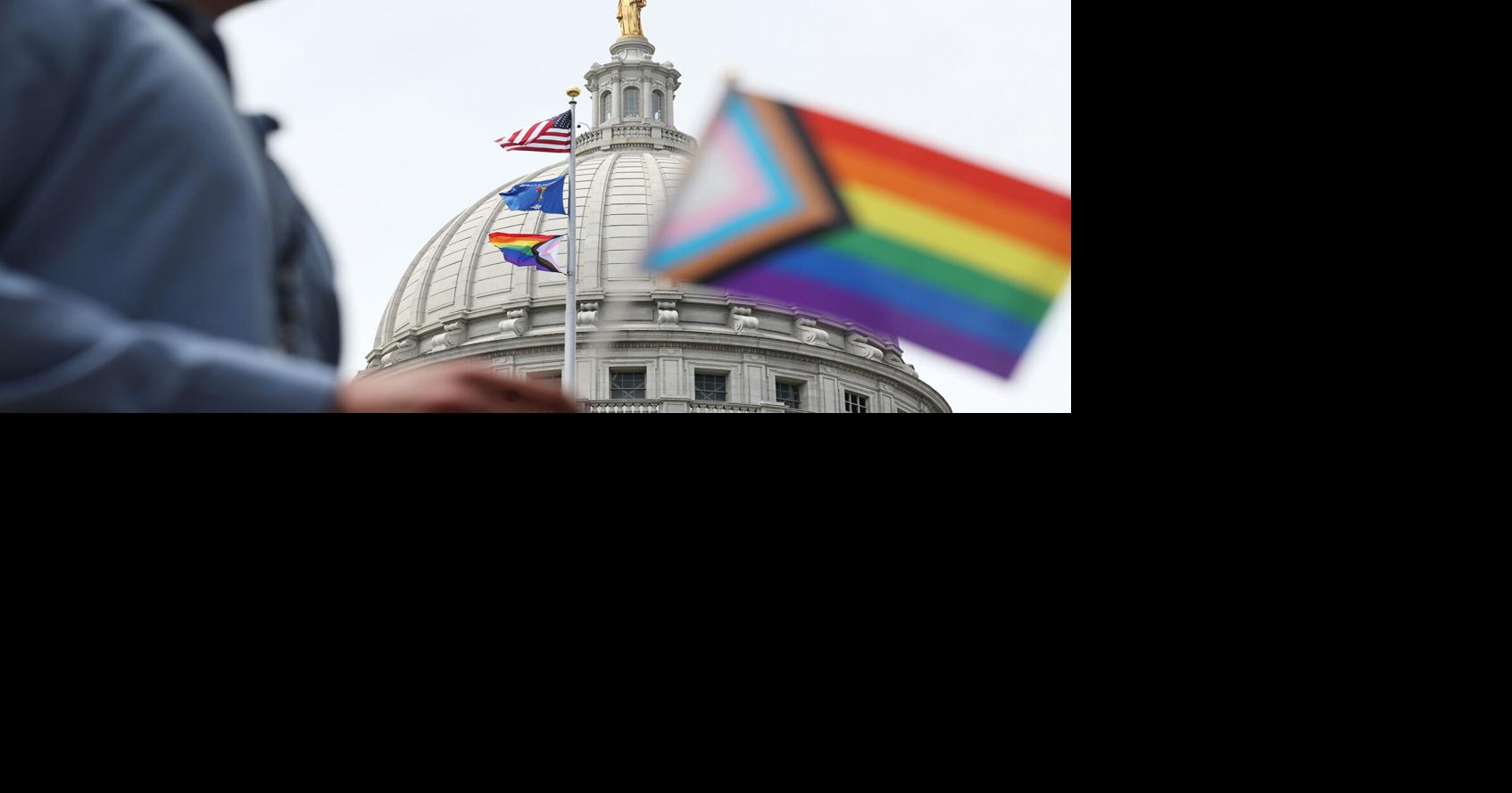 Photo of the day: Progress Pride Flag is raised over the Wisconsin ...