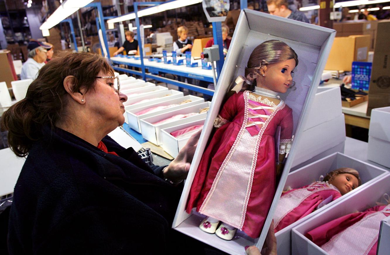 American Girl doll over the years in Wisconsin