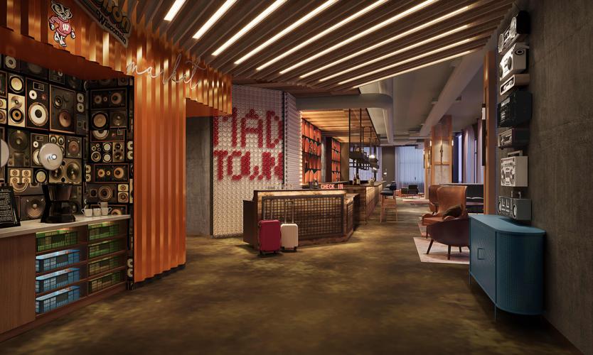 Downtown Madison’s new Moxy hotel is serious about a good time