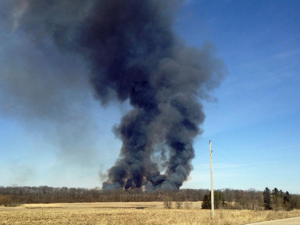 Fire burns 100 acres of marsh in Beaver Dam, nobody hurt