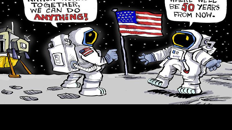 Hands on Wisconsin: Celebrating the moon landing | Opinion | Cartoon ...