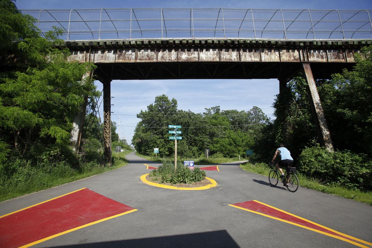 Photos: Multi-path bicycle roundabout completed | Local News | madison.com