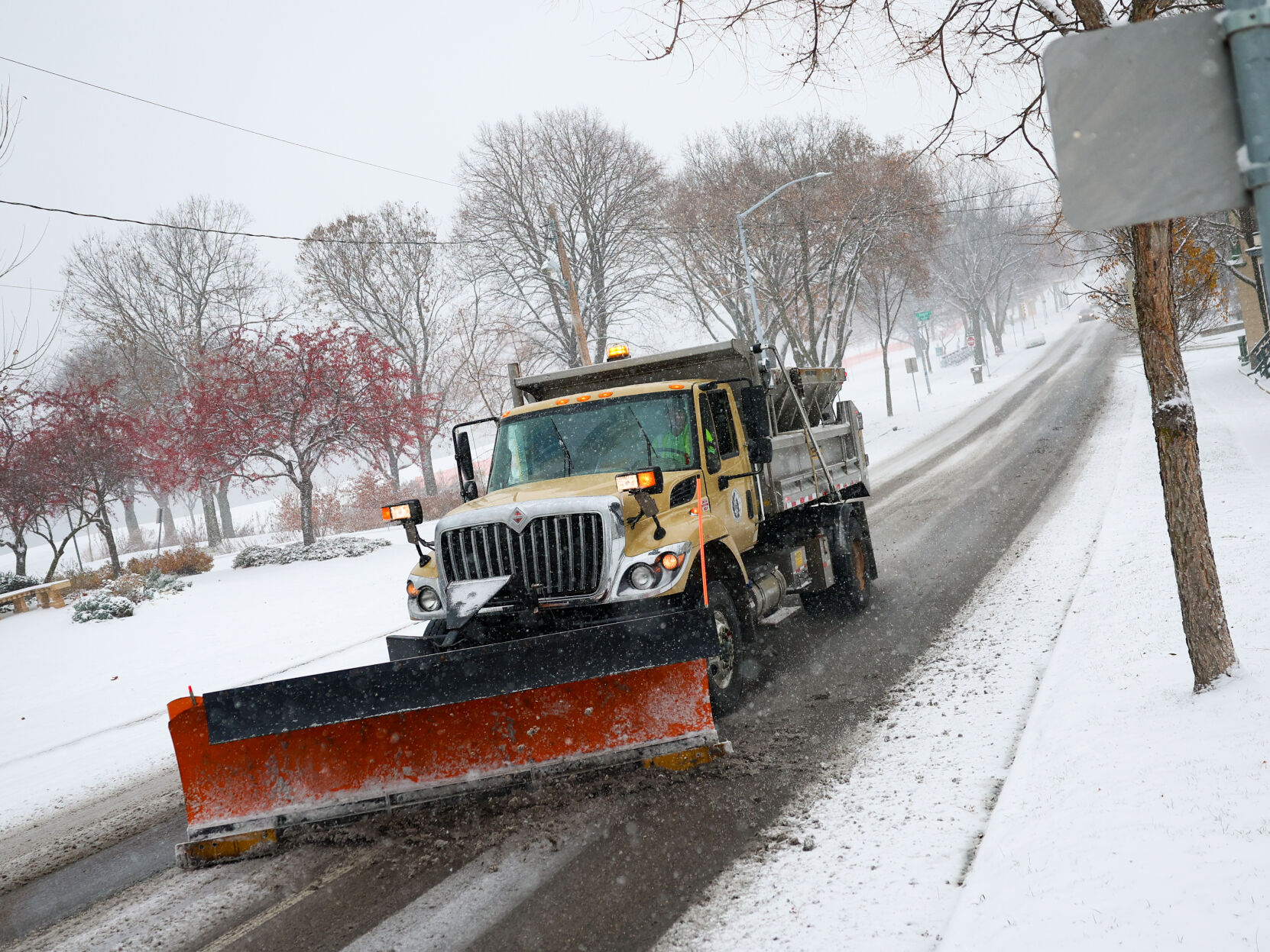 How much snow fell in Madison in 24 hours?