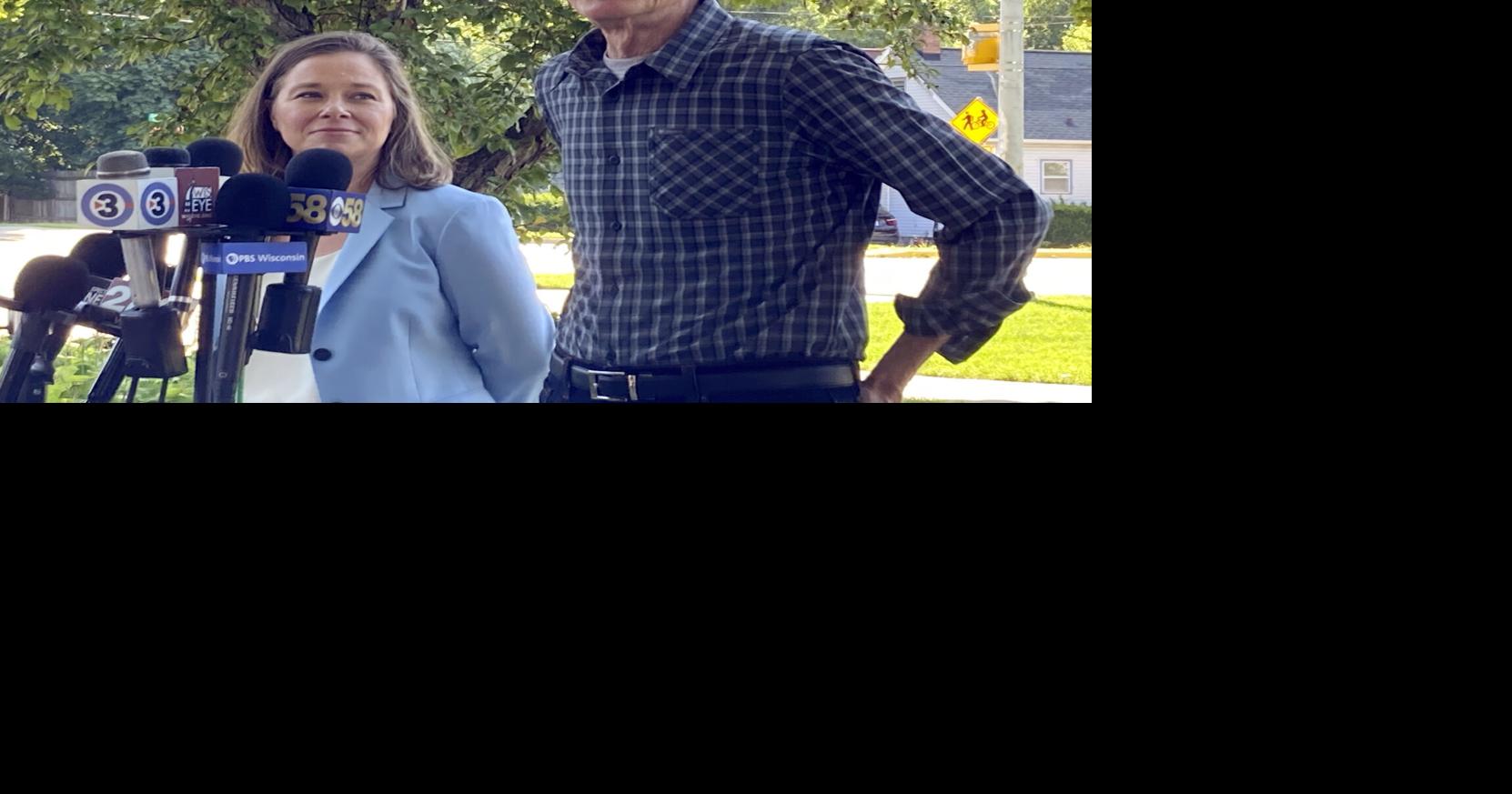 Tony Evers takes aim at his November challenger Tim Michels over ties ...