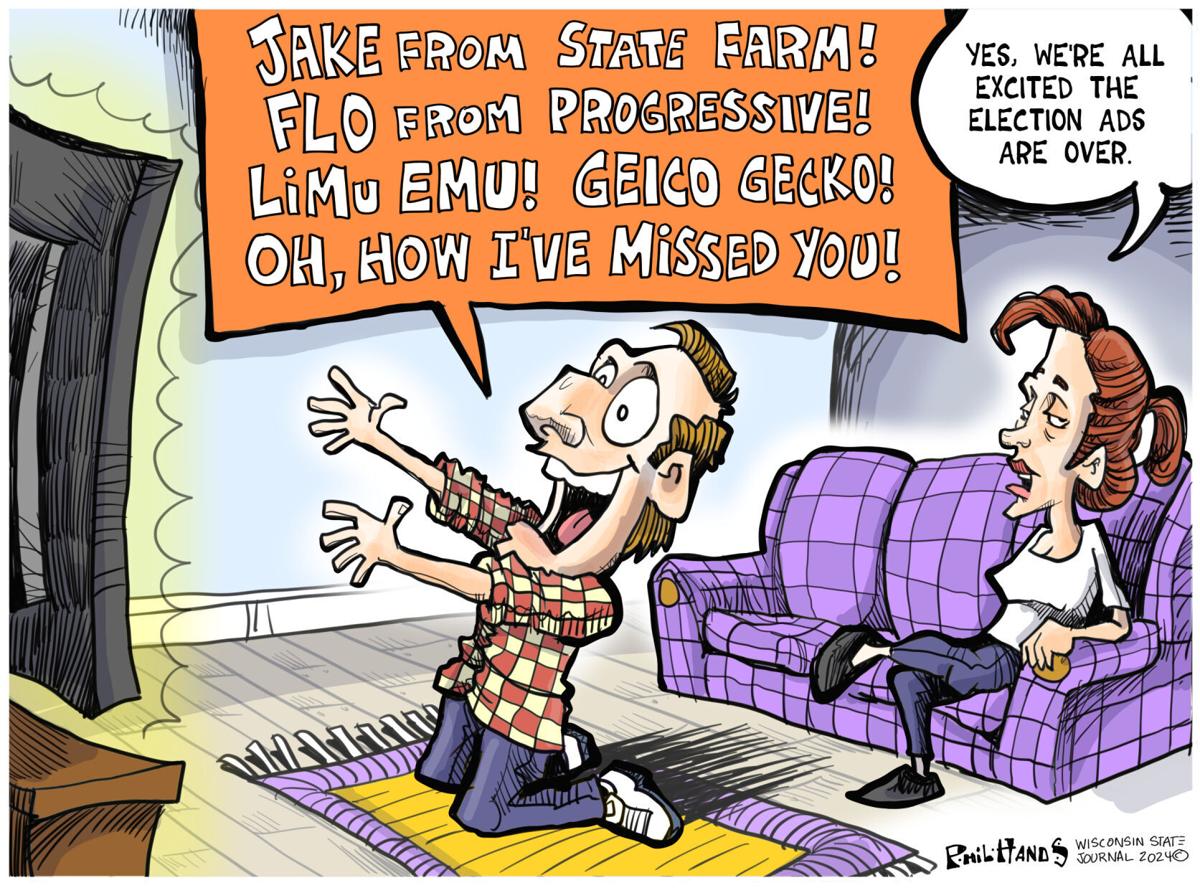 Hands on Wisconsin: At least the end of the election means the end of ...