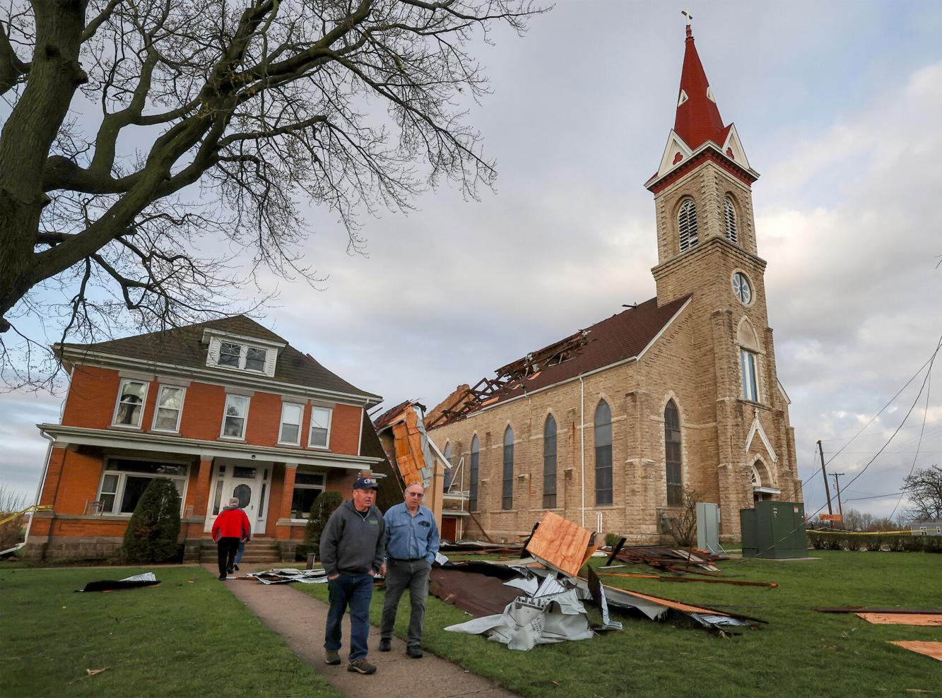 Images of the aftermath from Tuesday morning’s storm