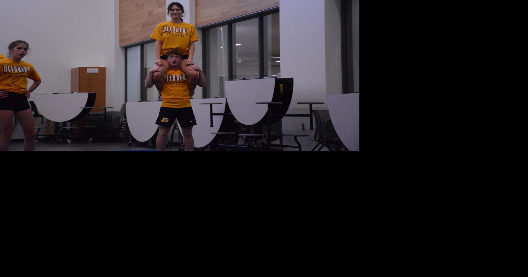 Photos: DeForest has 4 male cheerleaders hoping to lead Norskies back ...