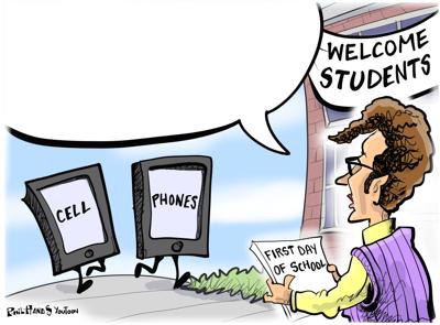 Cellphones come to school in this week's caption contest