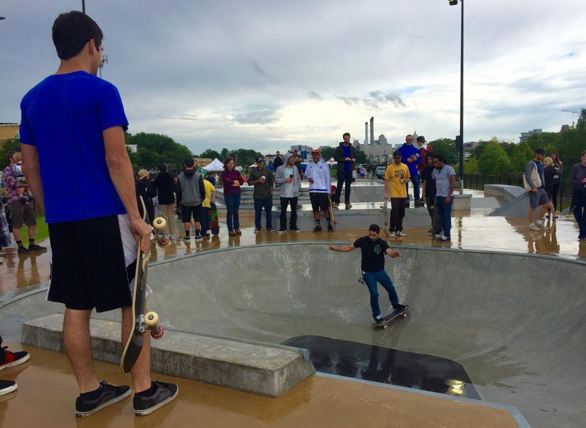Dozens of skaters break in Madison's first skate park on opening day