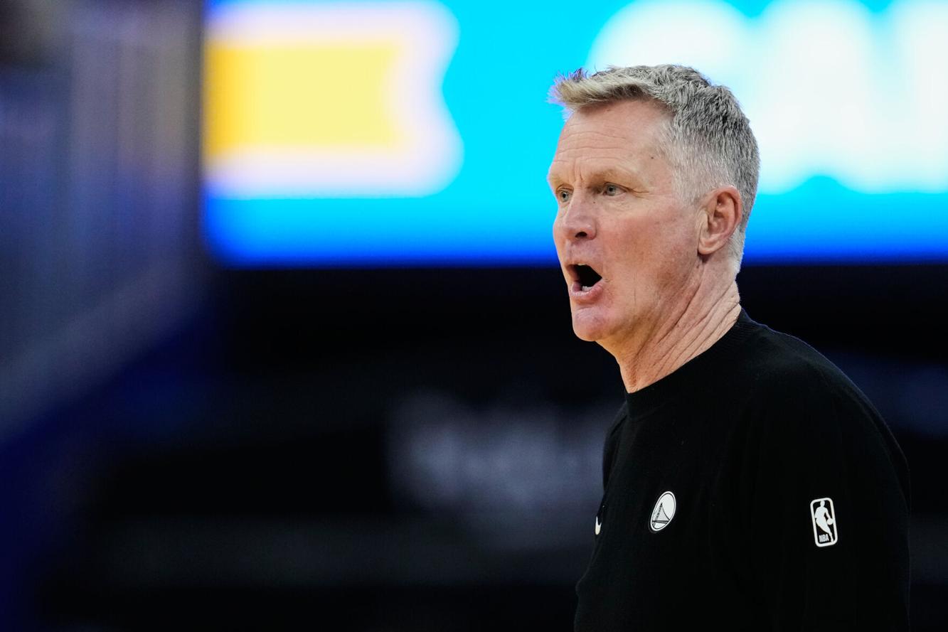 Golden State Warriors coach Steve Kerr (headshot)