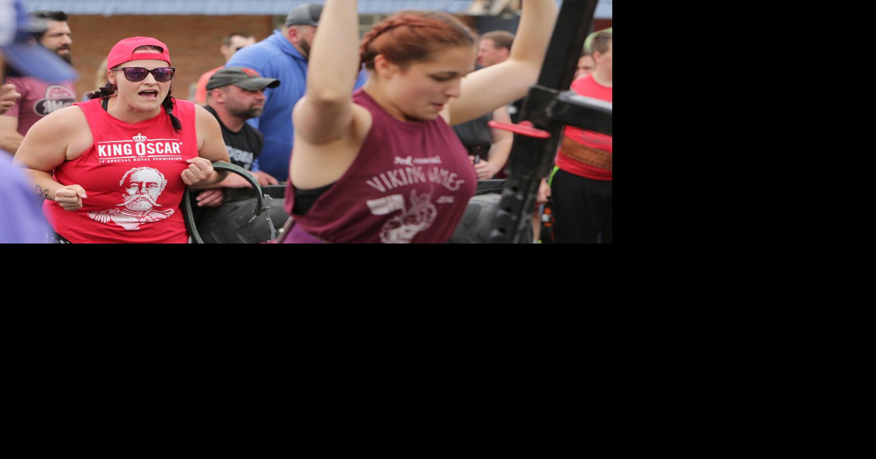 Women take on Strongman challenges at Stoughton Viking Games