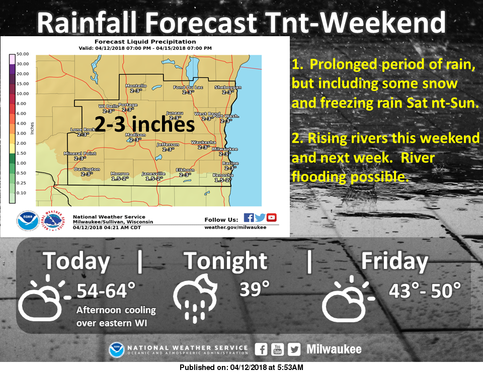Heavy rain and snow coming to Wisconsin. See when and where.