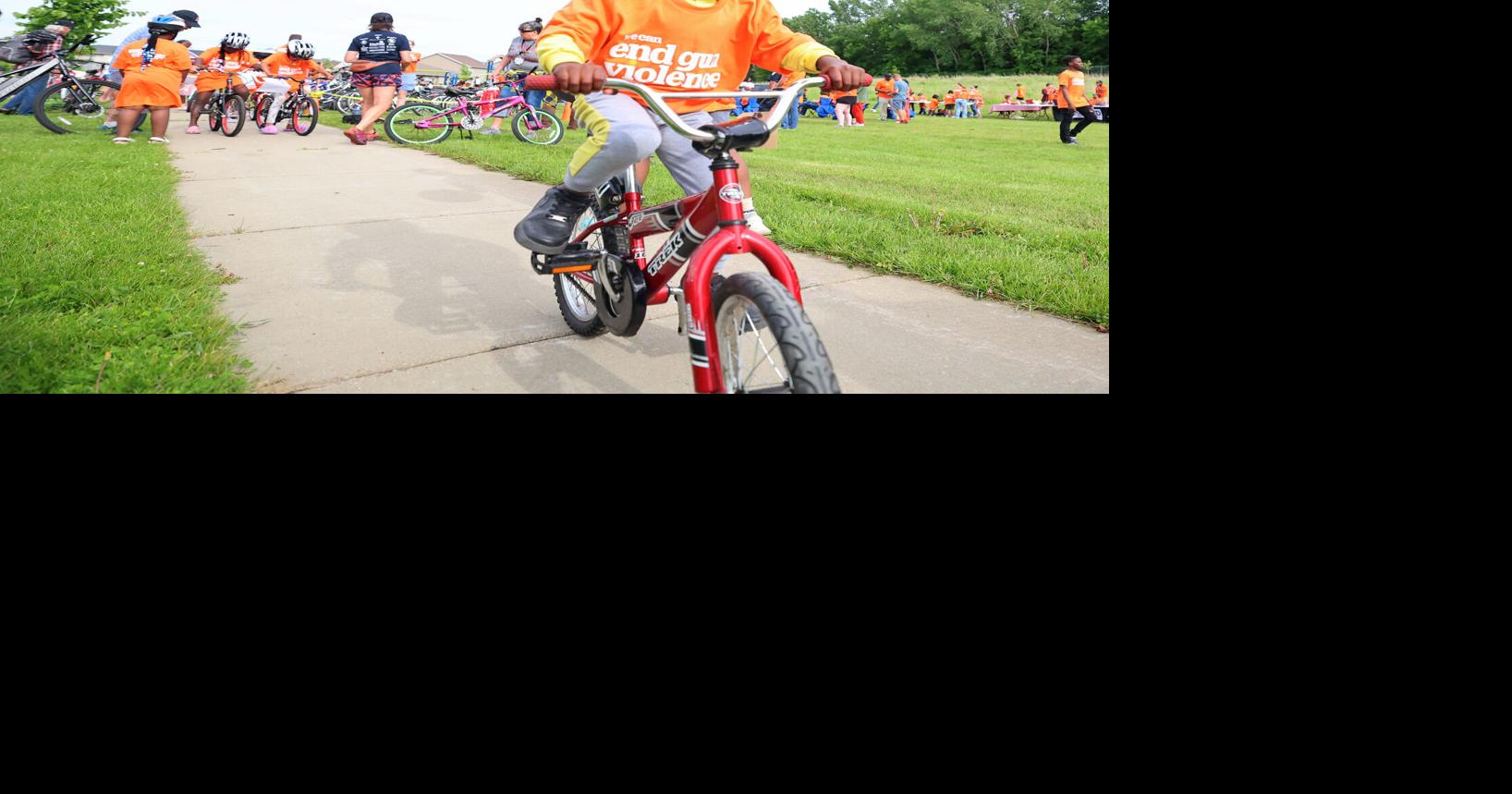 Troubled Harmony Apartments site of Bikes for Kids giveaway