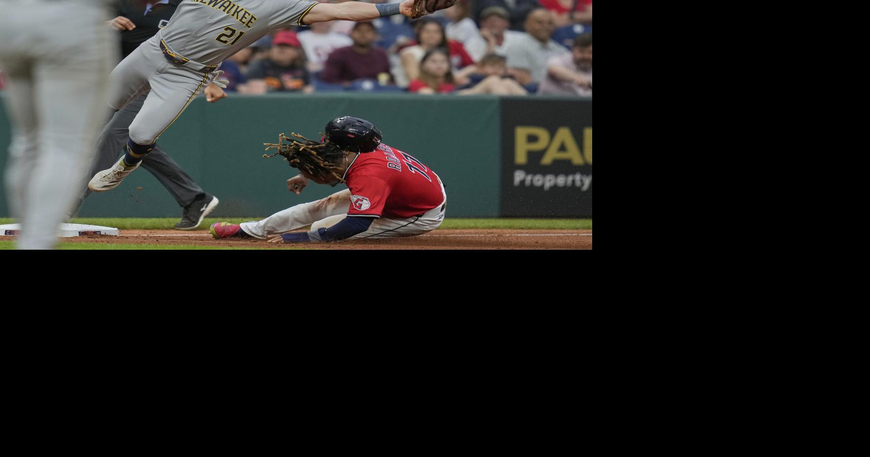 Brewers offense stalls as Guardians pitch shutout