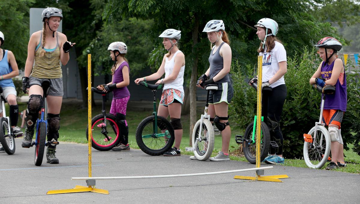 Photos: Amazing feats on one wheel abound at unicycling championships