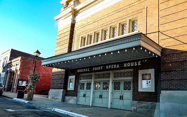 Mineral Point Opera House marquee almost ready to go up