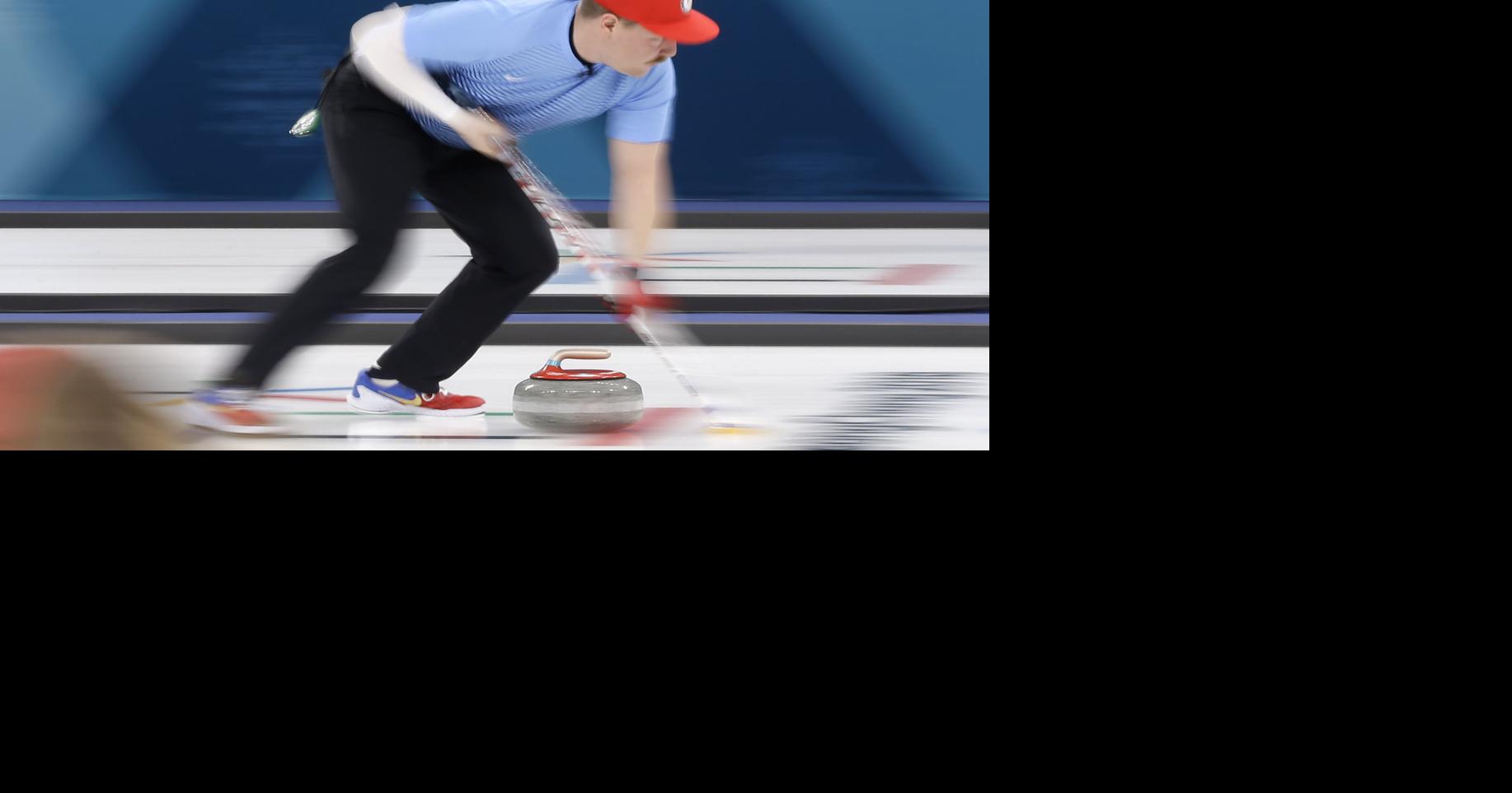 U.S. Olympic men's curling team, with Matt Hamilton and John Shuster ...