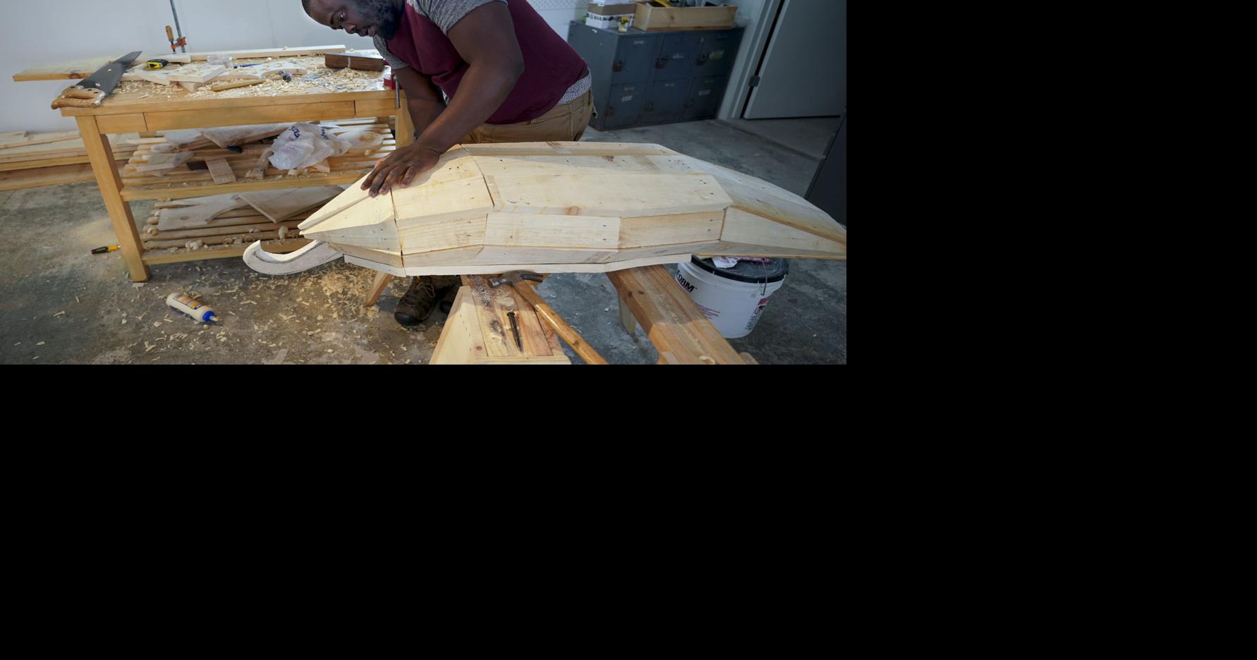Art coffin maker feels moved by Madison