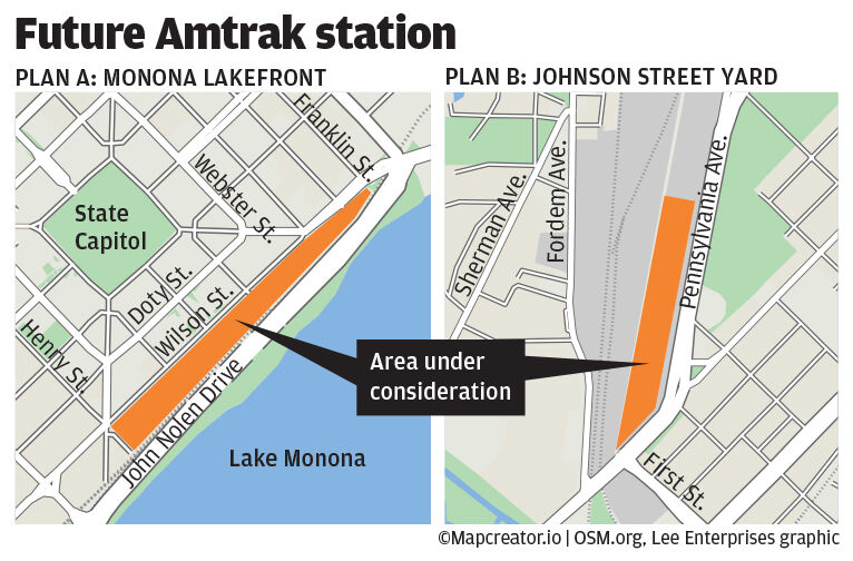 Madison selects preferred site for future Amtrak station