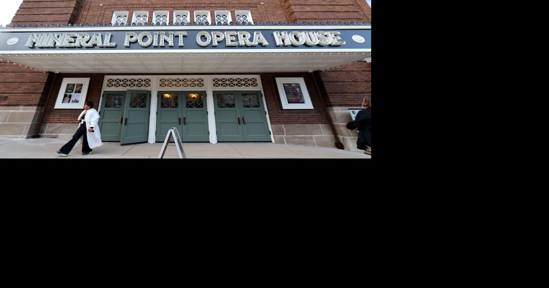 New marquee sign at the Mineral Point Opera House