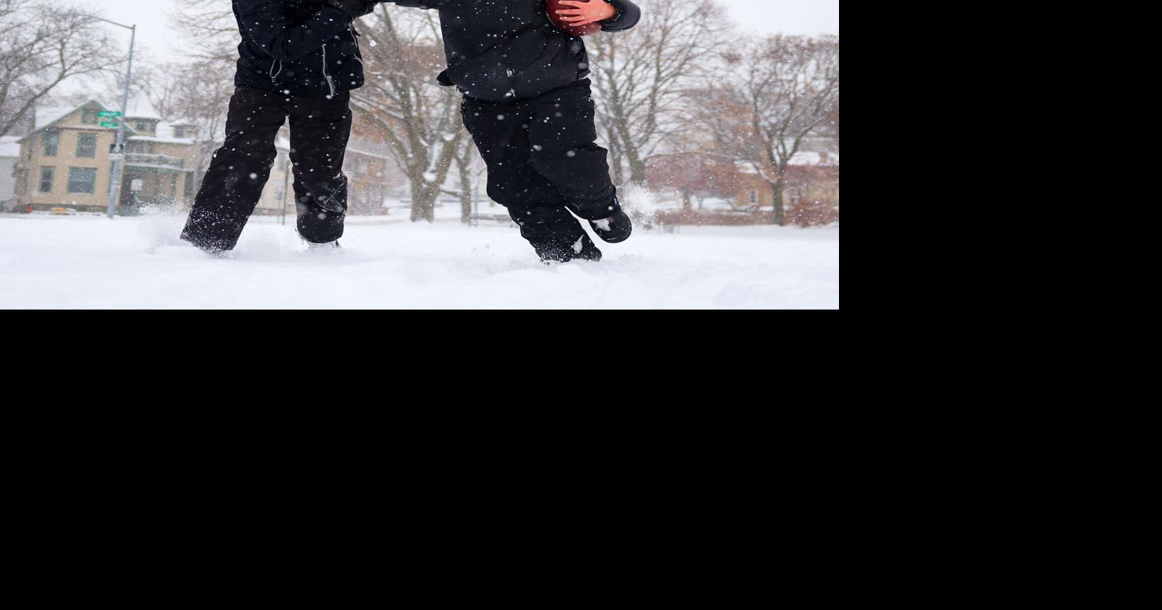 How much did it snow in the Madison area since Friday?