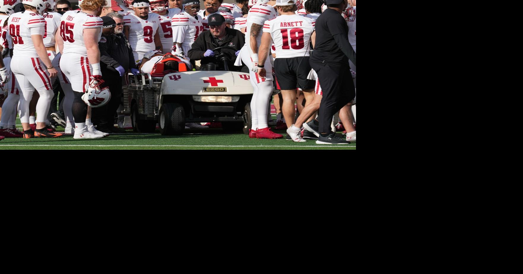 Wisconsin RB Gideon Ituka OK after injury at No. 2 Indiana