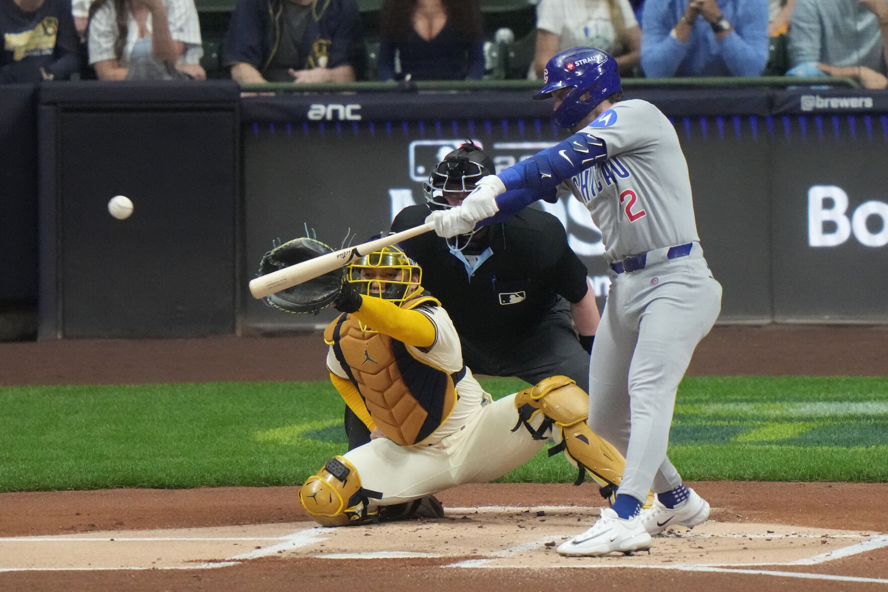 Cubs head home on brink of elimination by Brewers in NLDS