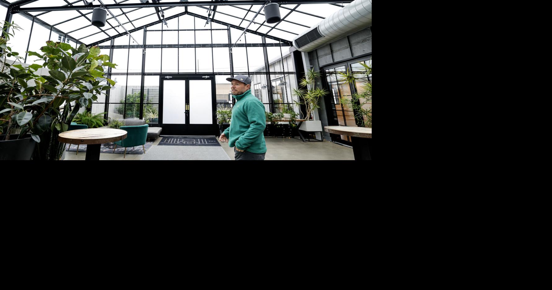 Jordan Hosking provides a canvass with greenhouses