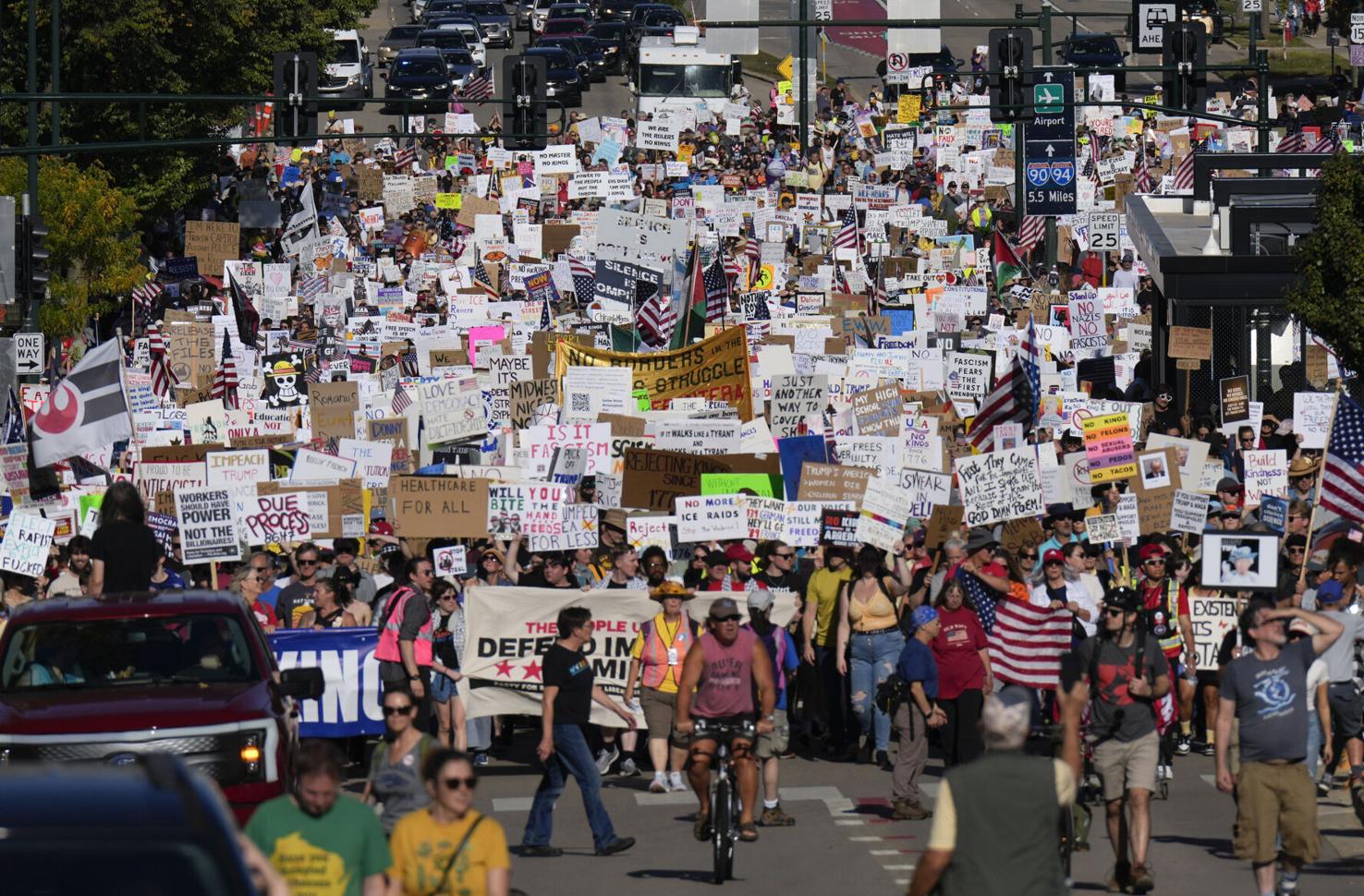 Thousands march to Wisconsin Capitol in the latest round of ‘No Kings ...