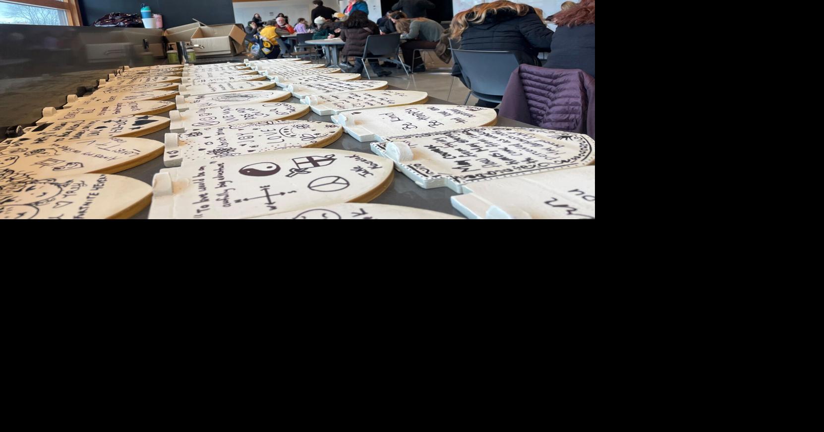 Here's what people wrote on new tiles for Thai Pavilion