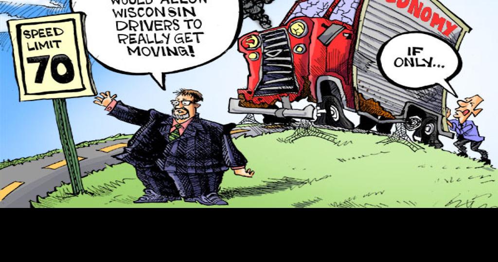 Hands Cartoon: Speed Limit