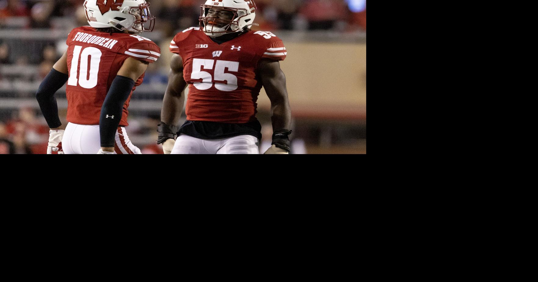 Wisconsin football team captain making a run at the NFL