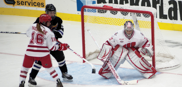 Women's Hockey: Rigsby gets 100th win en route to Frozen Four