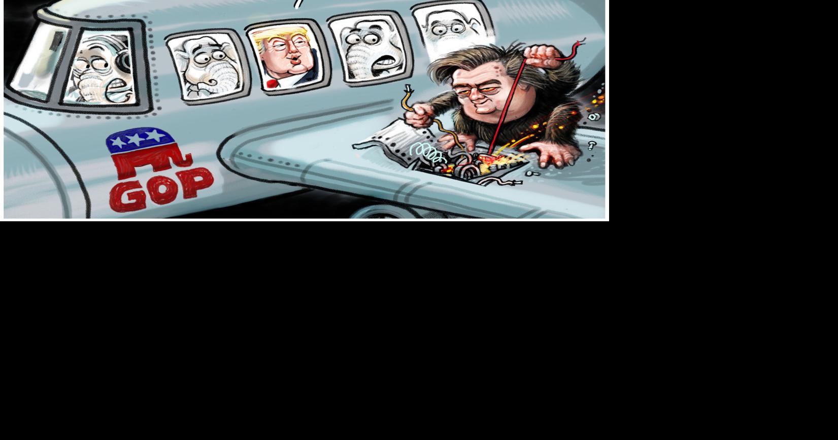 Trump's wingman startles the GOP, in Steve Sack's latest political cartoon