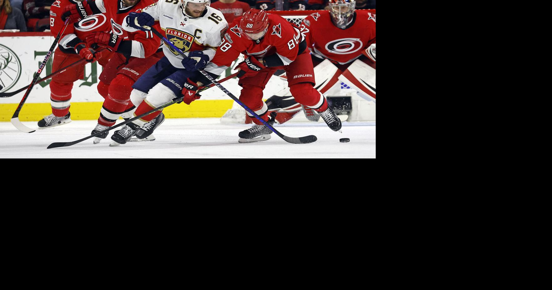 Tkachuk scores another OT winner, lifting Panthers to 2-0 series lead vs Hurricanes