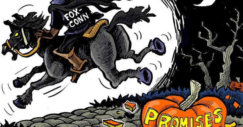 Hands on Wisconsin: Headless Foxconn leaves behind smashed promises