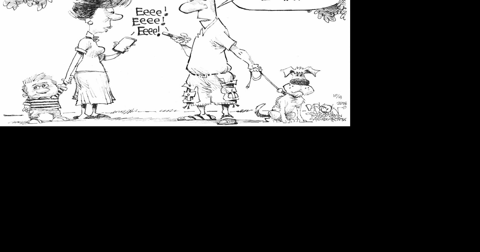 Presidential alert find no collusion, in John Darkow's political cartoon