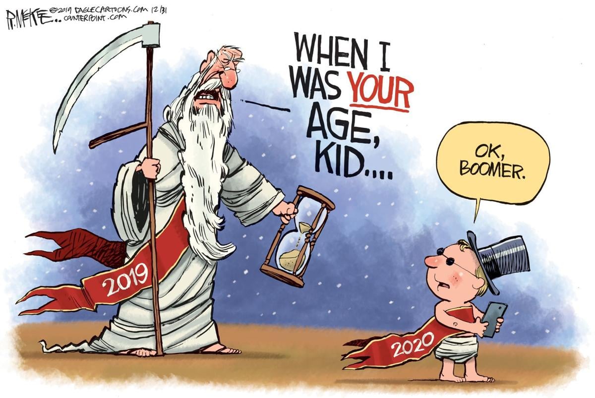 New Year's baby doesn't need any advice, in Rick McKee's latest ...