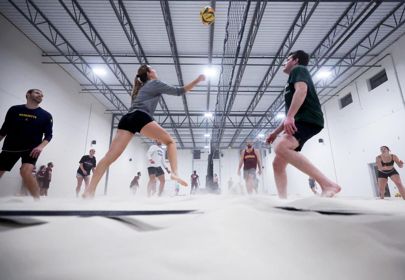 Sand volleyball moves indoors at 608 Beach in Verona